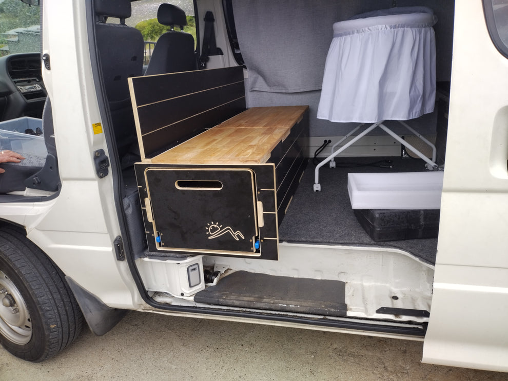 White or Black - Slide out Kitchen, Van, Camper. Tradie storage ...