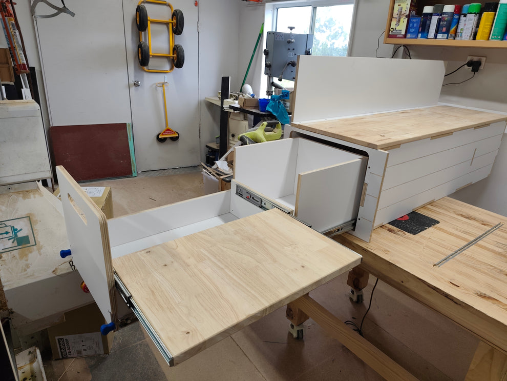 White or Black - Slide out Kitchen, Van, Camper. Tradie storage ...